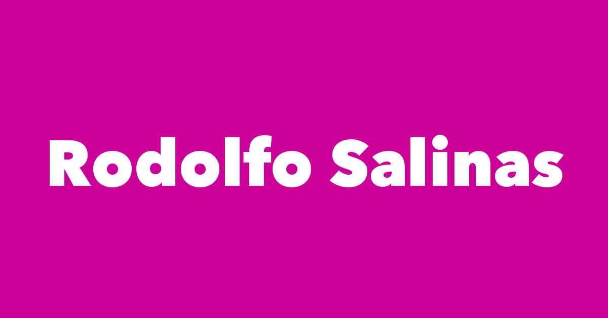 Rodolfo Salinas - Spouse, Children, Birthday & More