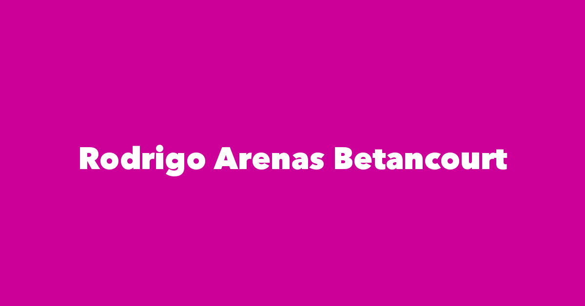 Rodrigo Arenas Betancourt - Spouse, Children, Birthday & More