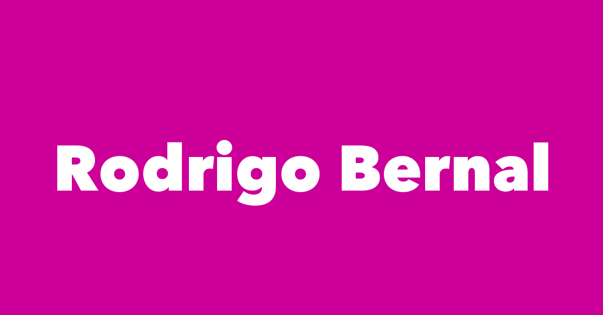 Rodrigo Bernal - Spouse, Children, Birthday & More