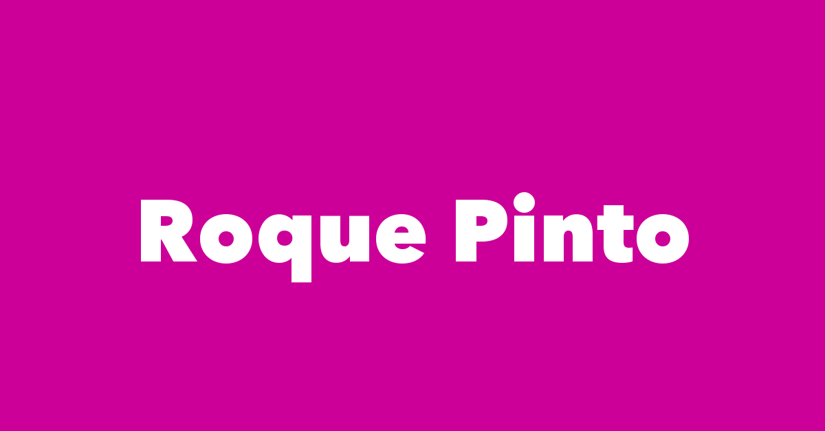 Roque Pinto - Spouse, Children, Birthday & More
