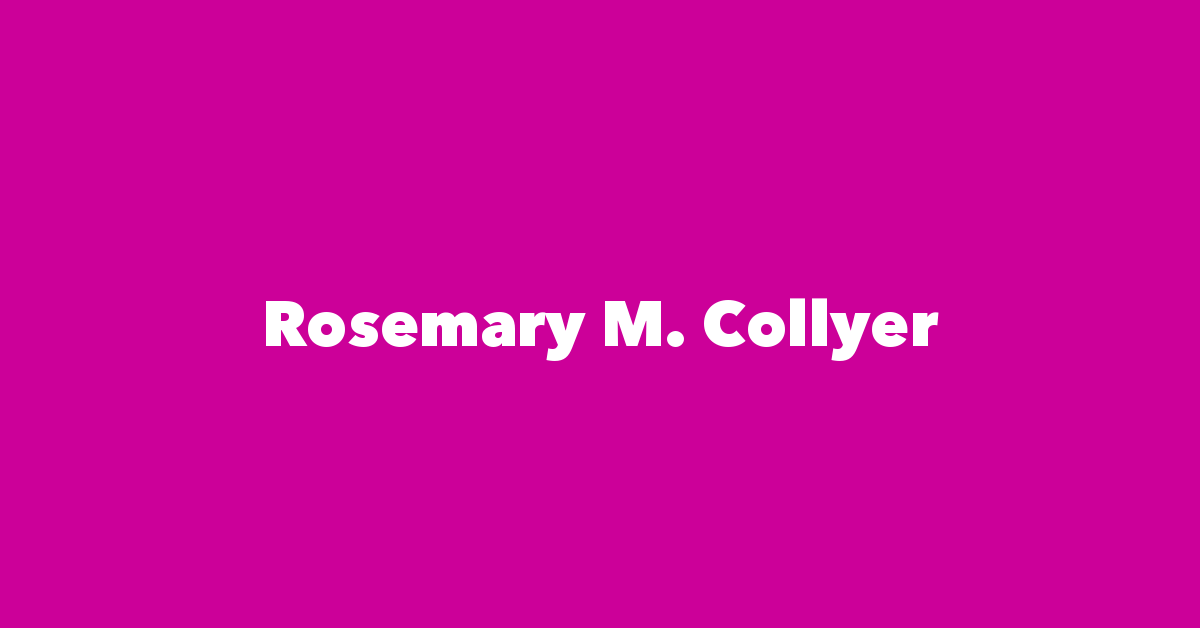 Rosemary M. Collyer - Spouse, Children, Birthday & More