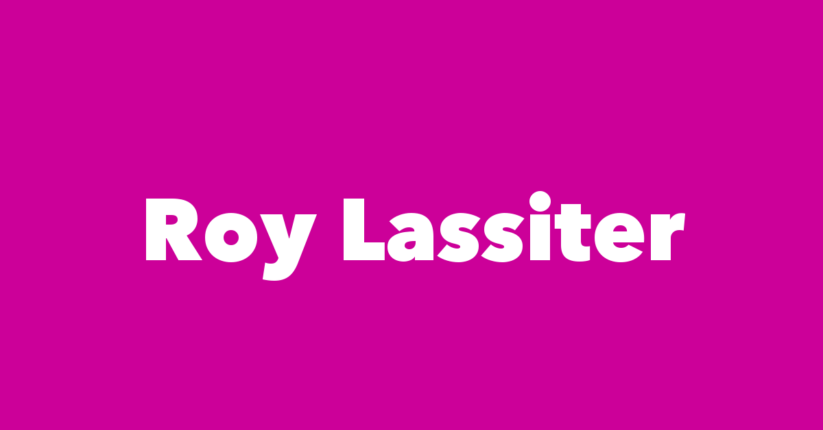 Roy Lassiter - Spouse, Children, Birthday & More