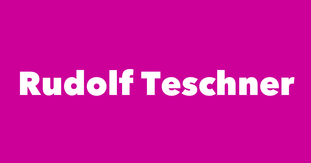 Rudolf Teschner - Spouse, Children, Birthday & More