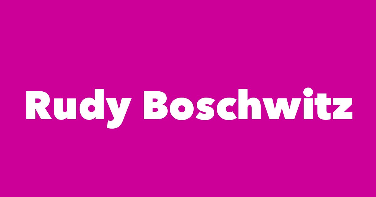 Rudy Boschwitz - Spouse, Children, Birthday & More