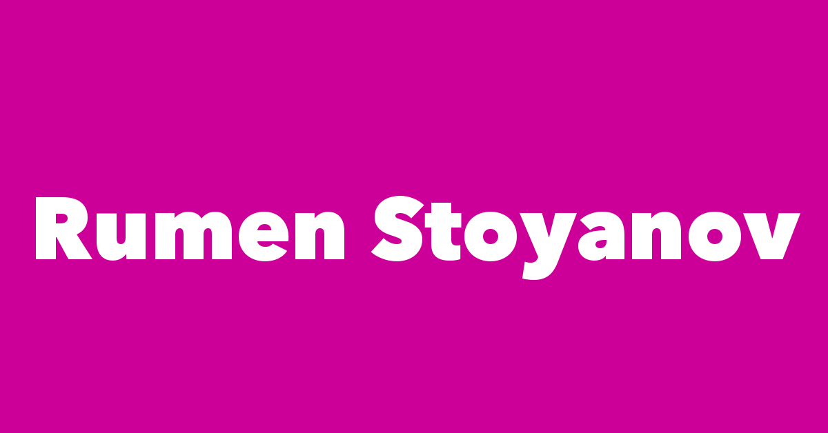 Rumen Stoyanov - Spouse, Children, Birthday & More