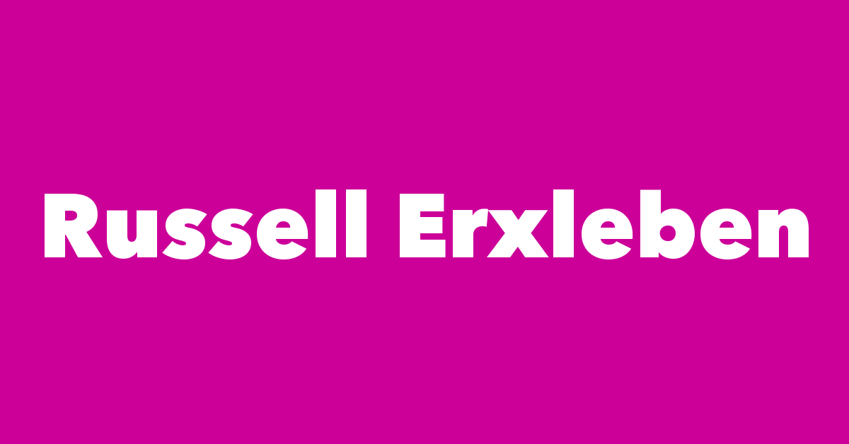 Russell Erxleben - Spouse, Children, Birthday & More