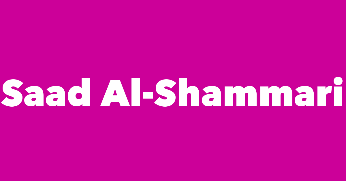 Saad Al-Shammari - Spouse, Children, Birthday & More
