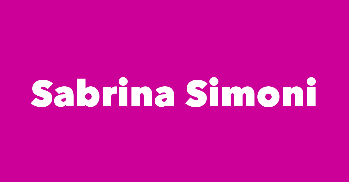 Sabrina Simoni - Spouse, Children, Birthday & More