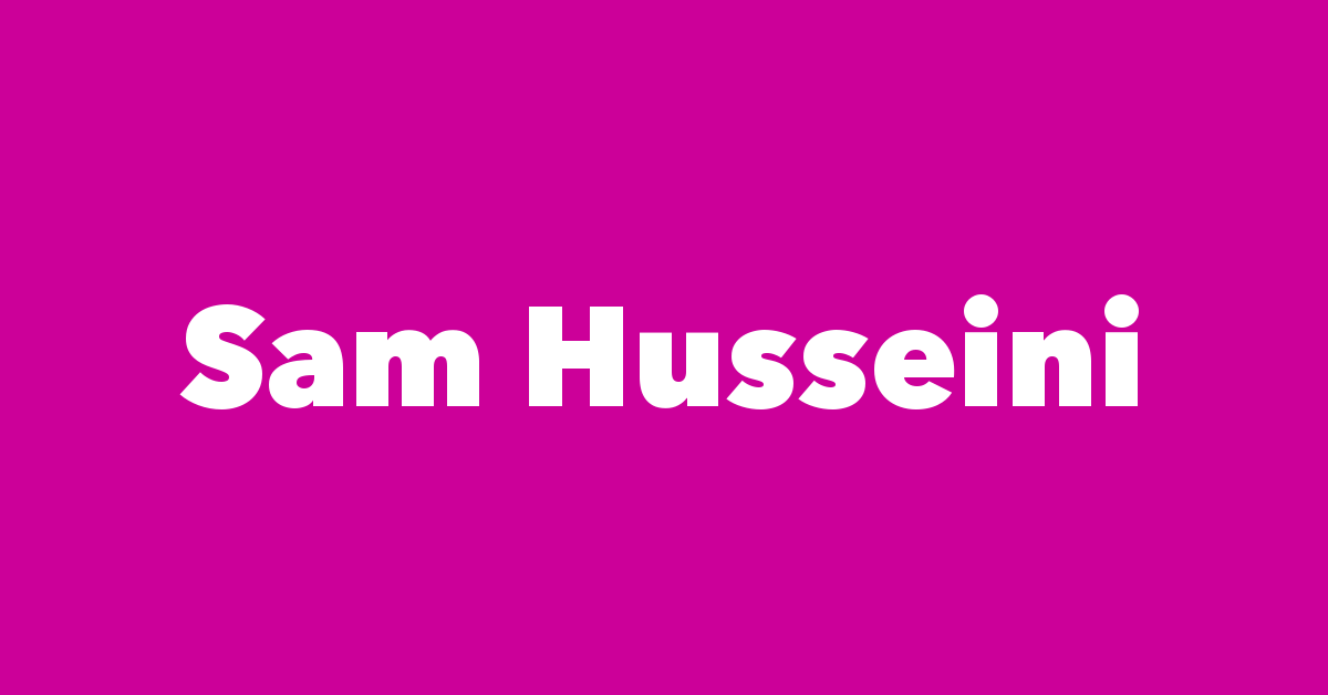 Sam Husseini - Spouse, Children, Birthday & More