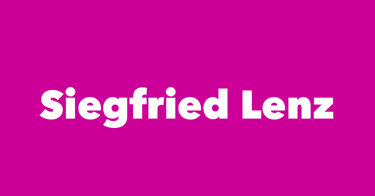 Siegfried Lenz - Spouse, Children, Birthday & More