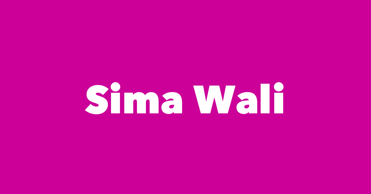 Sima Wali - Spouse, Children, Birthday & More