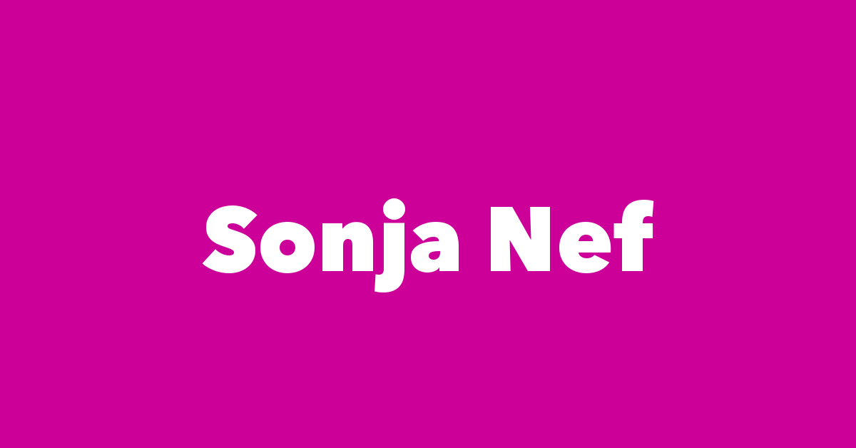 Sonja Nef - Spouse, Children, Birthday & More
