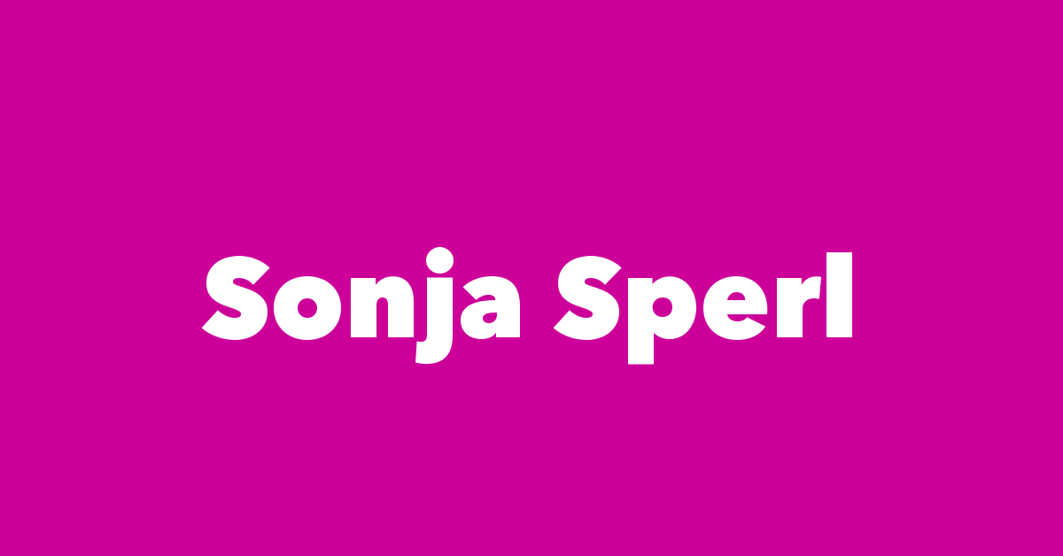 Sonja Sperl - Spouse, Children, Birthday & More