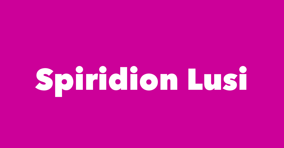 Spiridion Lusi - Spouse, Children, Birthday & More