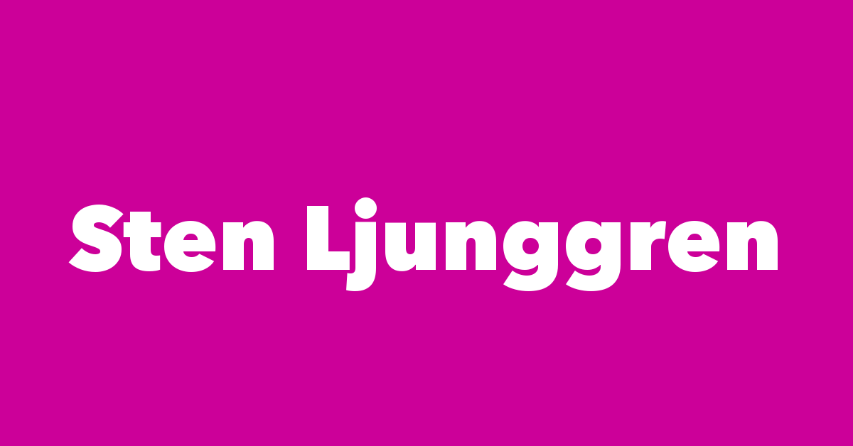 Sten Ljunggren - Spouse, Children, Birthday & More