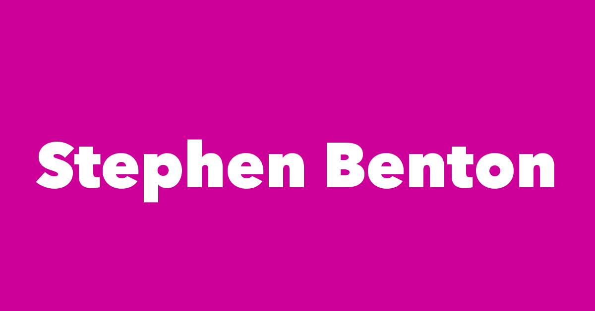 Stephen Benton - Spouse, Children, Birthday & More
