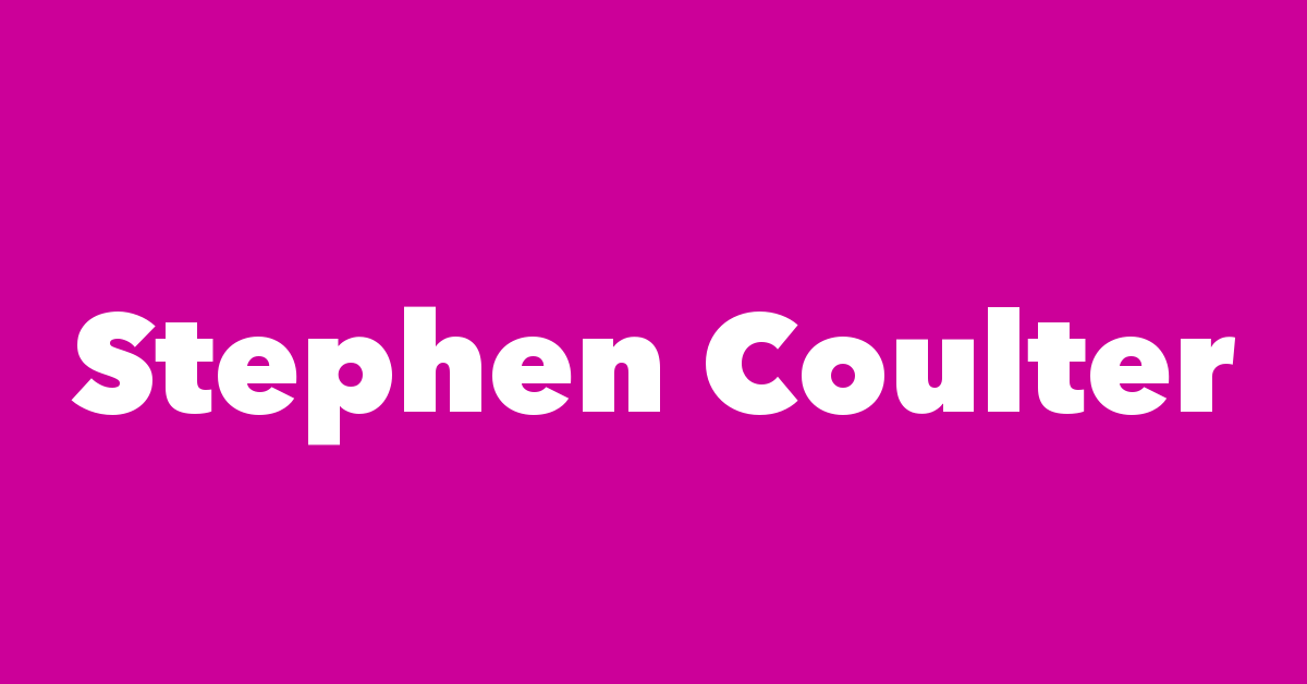Stephen Coulter - Spouse, Children, Birthday & More