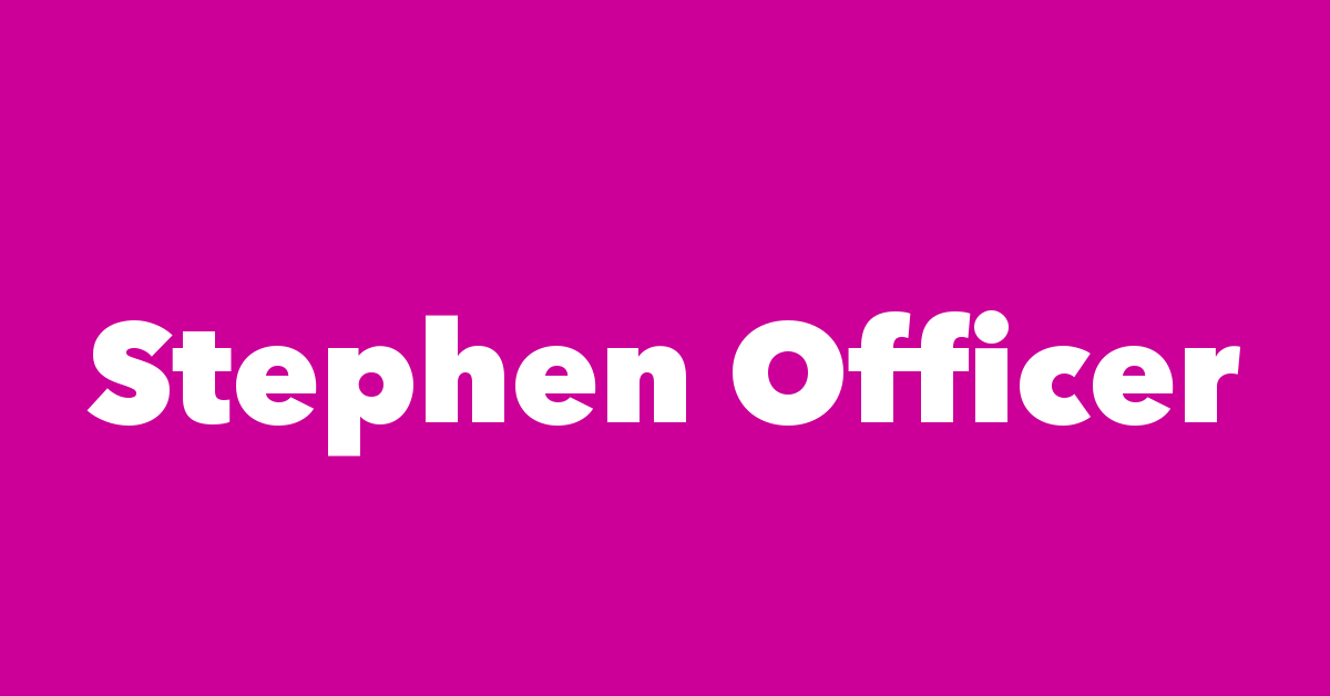 Stephen Officer - Spouse, Children, Birthday & More