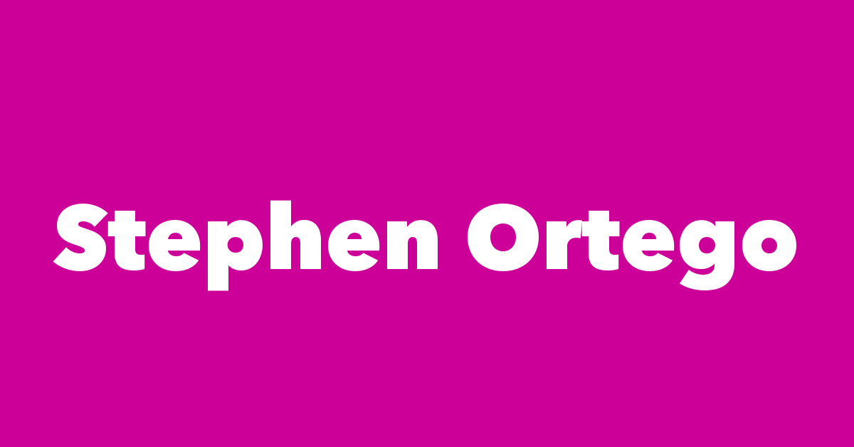 Stephen Ortego - Spouse, Children, Birthday & More