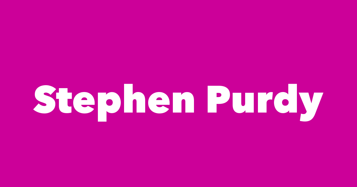 Stephen Purdy - Spouse, Children, Birthday & More