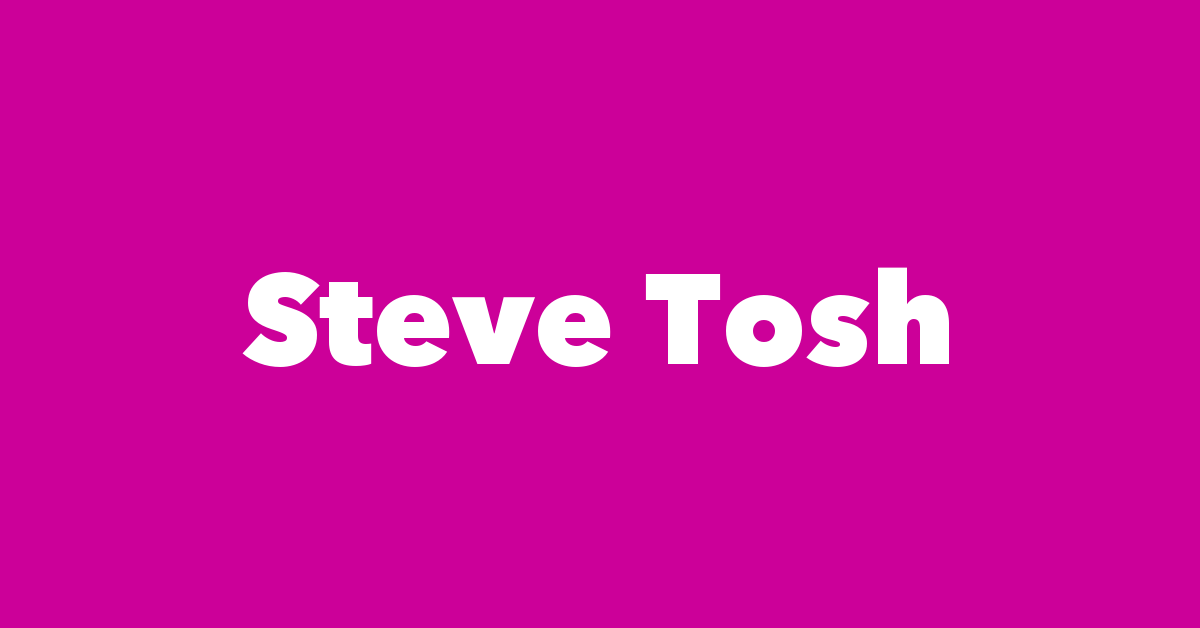 Steve Tosh - Spouse, Children, Birthday & More