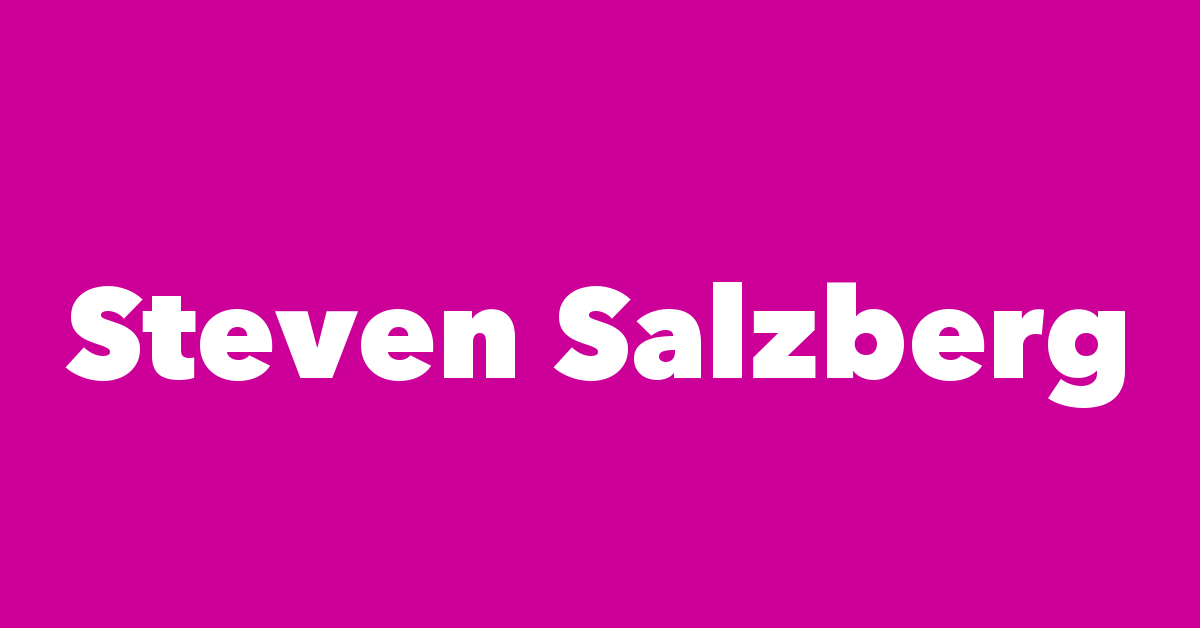 Steven Salzberg - Spouse, Children, Birthday & More