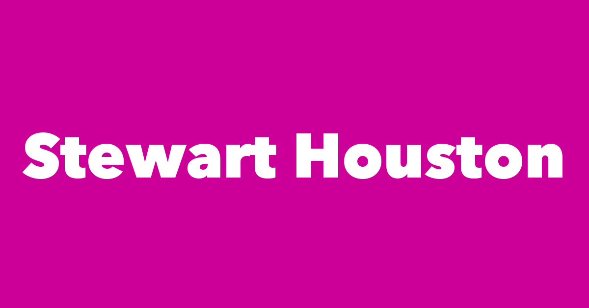 Stewart Houston - Spouse, Children, Birthday & More