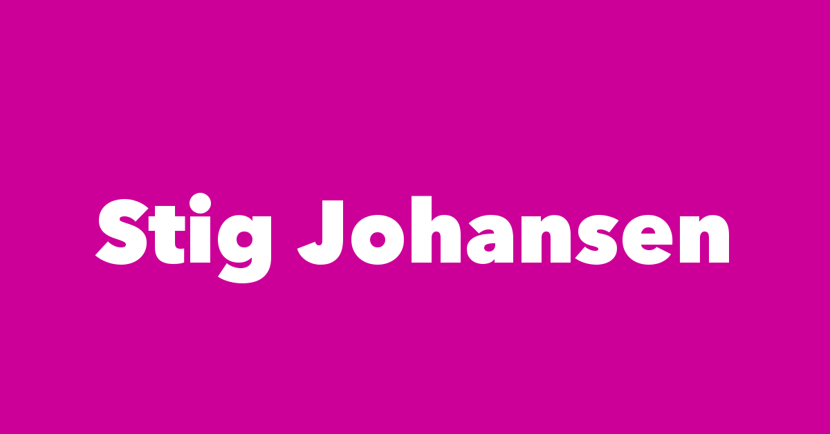 Stig Johansen - Spouse, Children, Birthday & More