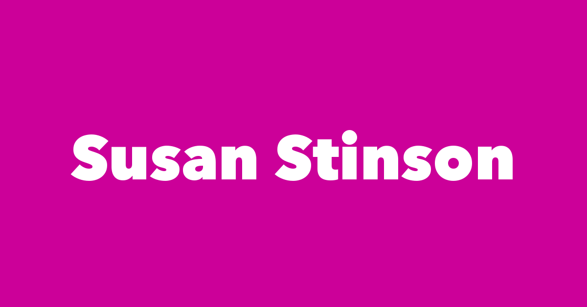 Susan Stinson - Spouse, Children, Birthday & More