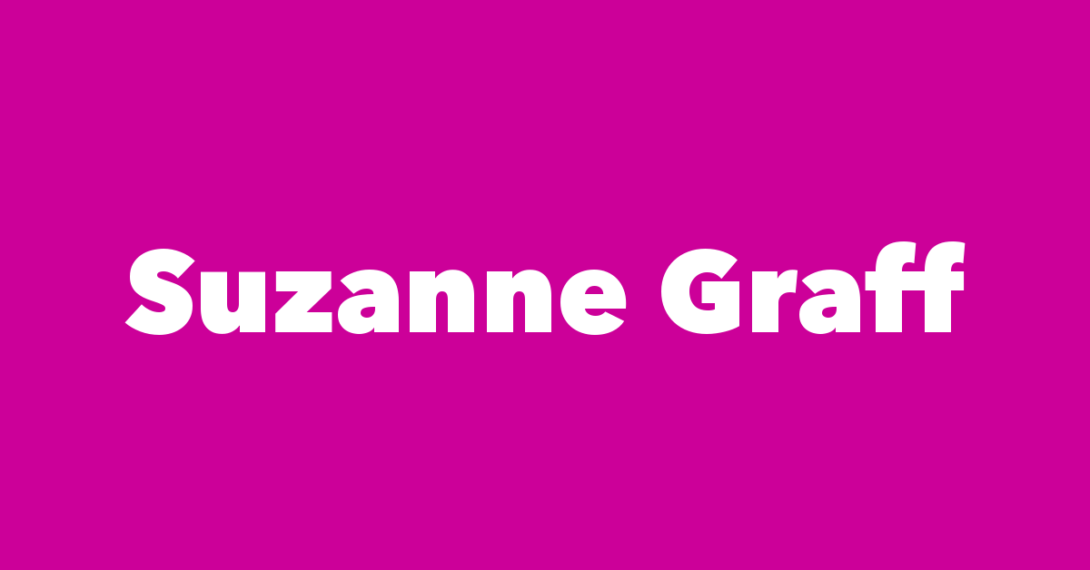 Suzanne Graff - Spouse, Children, Birthday & More