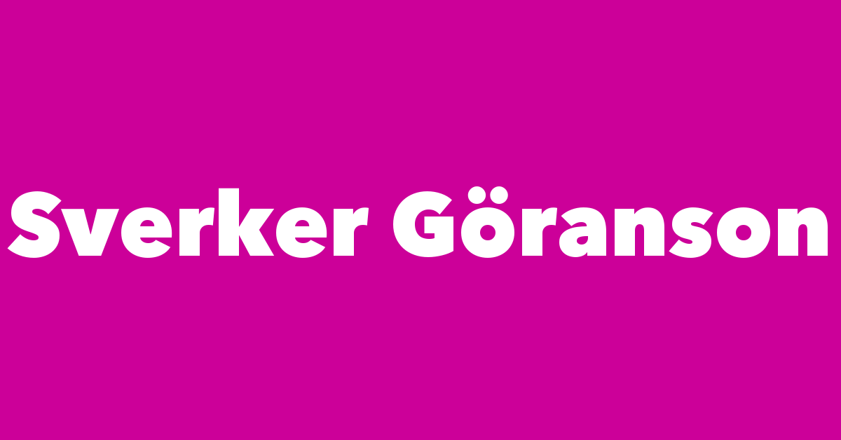 Sverker Göranson - Spouse, Children, Birthday & More