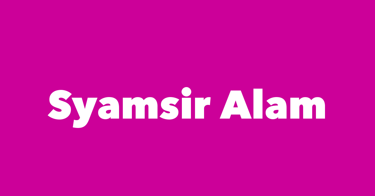 Syamsir Alam - Spouse, Children, Birthday & More