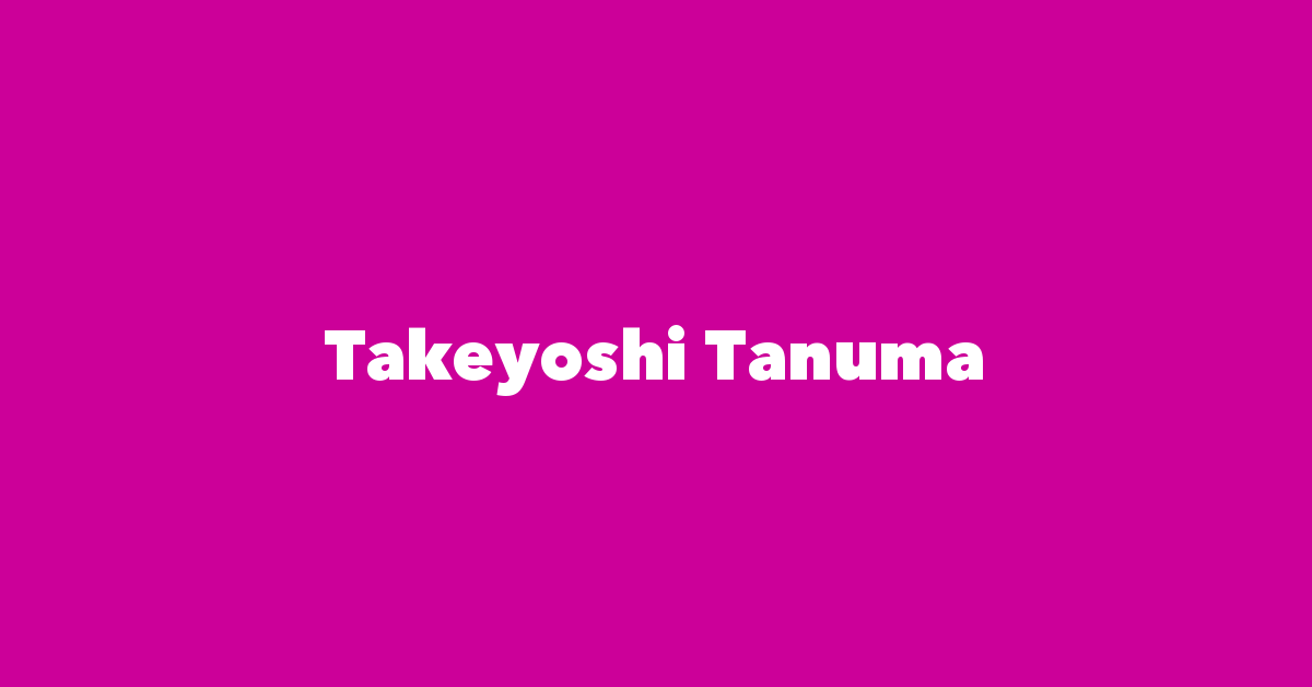Takeyoshi Tanuma - Spouse, Children, Birthday & More