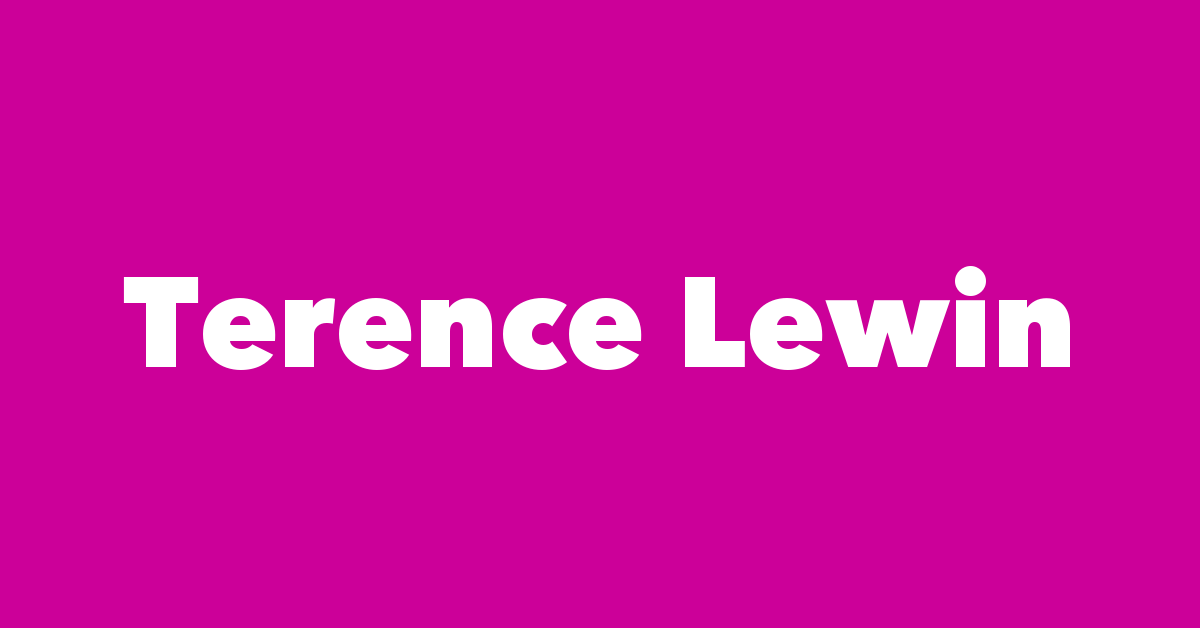 Terence Lewin - Spouse, Children, Birthday & More