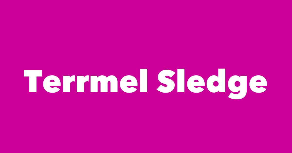 Terrmel Sledge - Spouse, Children, Birthday & More