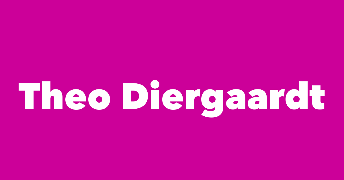 Theo Diergaardt - Spouse, Children, Birthday & More