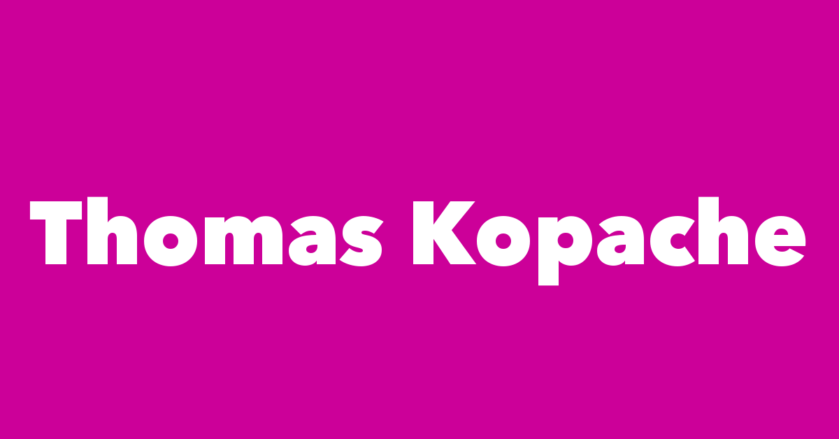 Thomas Kopache - Spouse, Children, Birthday & More