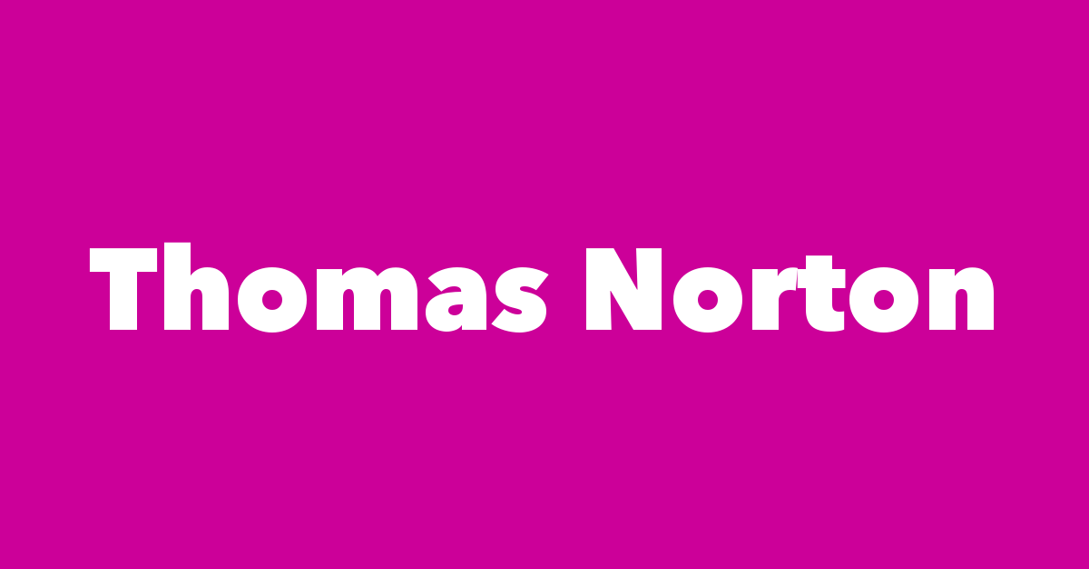 Thomas Norton - Spouse, Children, Birthday & More
