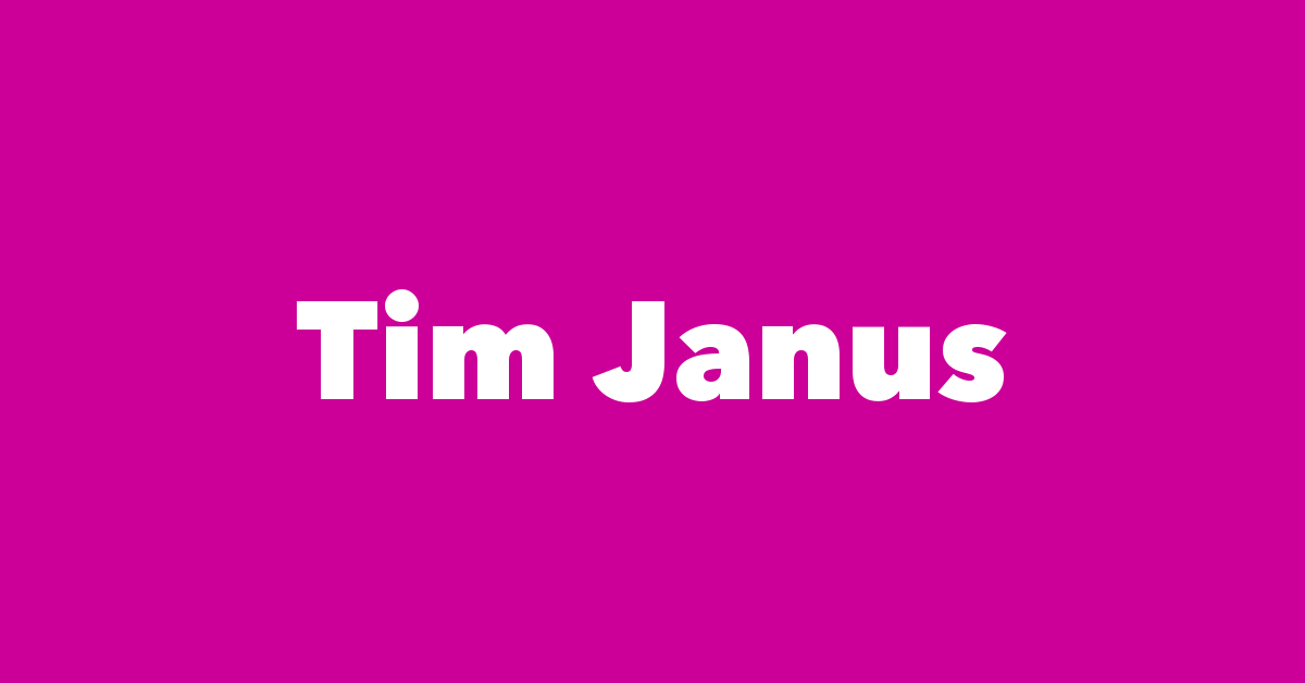 Tim Janus - Spouse, Children, Birthday & More