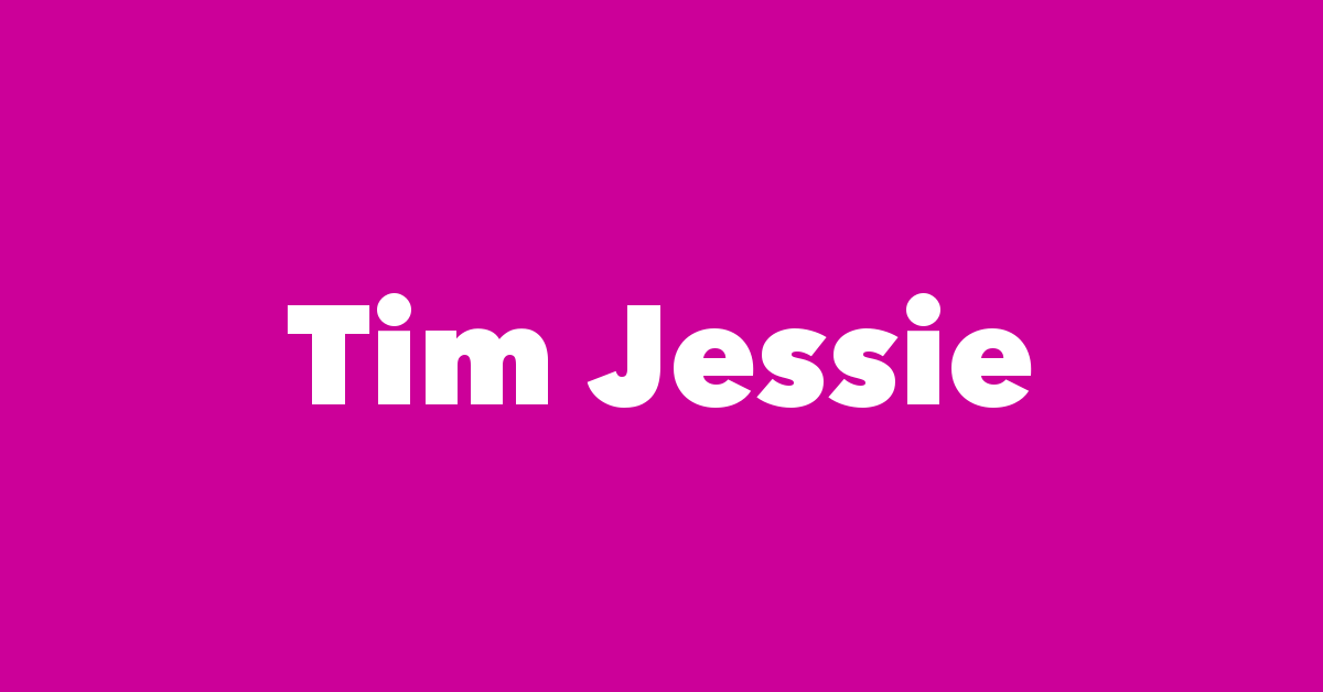 Tim Jessie - Spouse, Children, Birthday & More