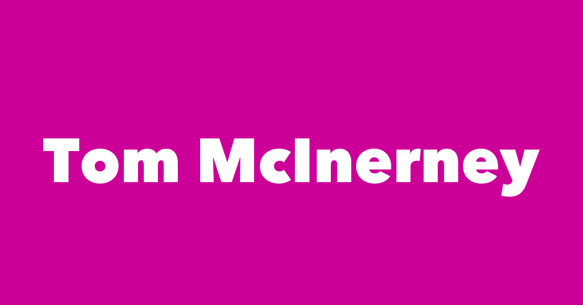 Tom McInerney - Spouse, Children, Birthday & More