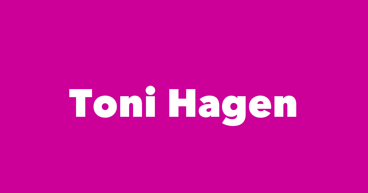 Toni Hagen - Spouse, Children, Birthday & More