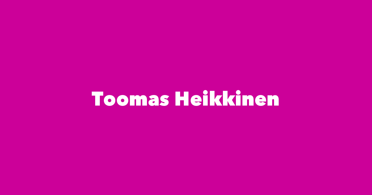 Toomas Heikkinen - Spouse, Children, Birthday & More