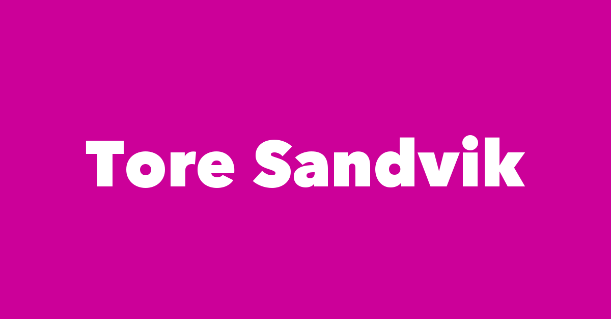 Tore Sandvik - Spouse, Children, Birthday & More