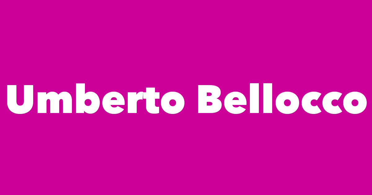 Umberto Bellocco - Spouse, Children, Birthday & More