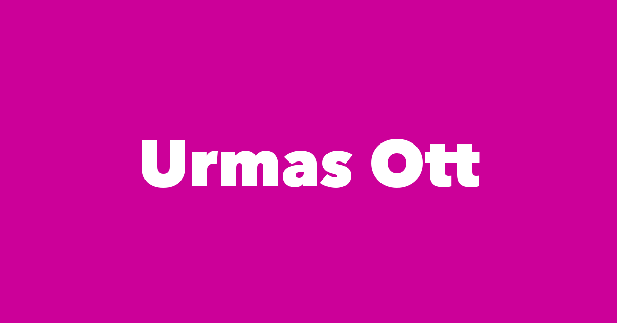 Urmas Ott - Spouse, Children, Birthday & More