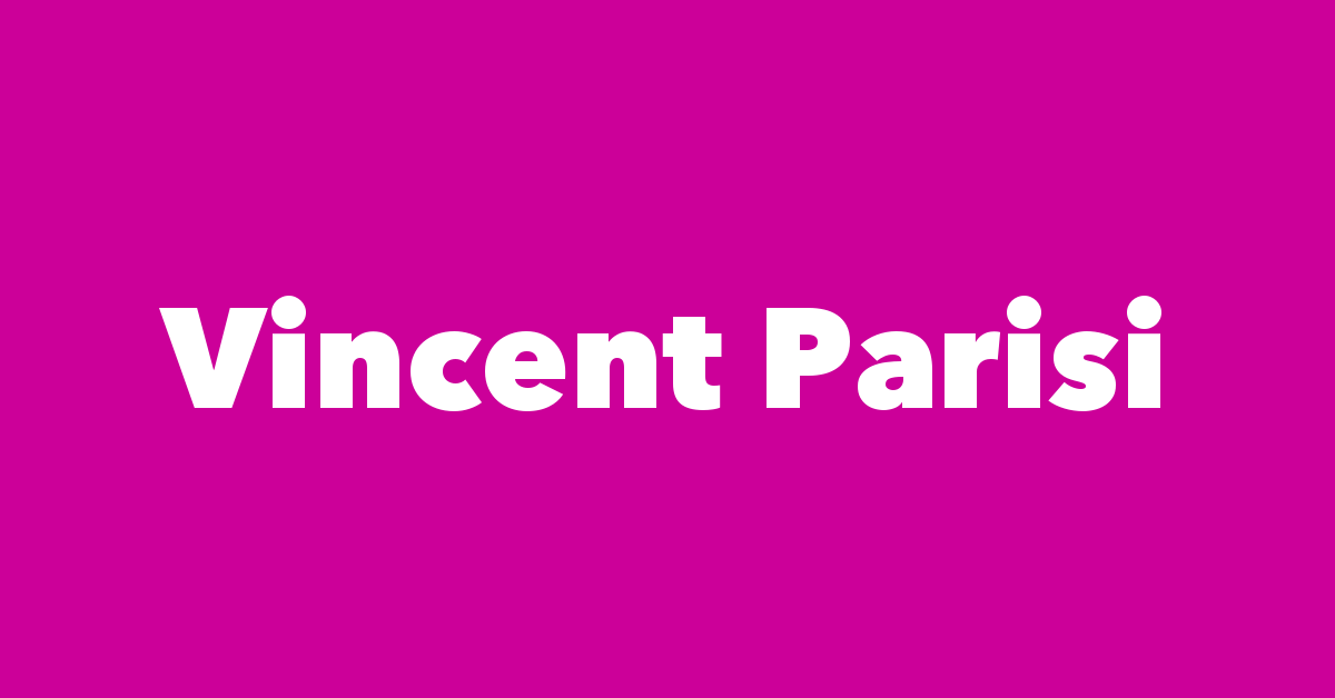 Vincent Parisi - Spouse, Children, Birthday & More