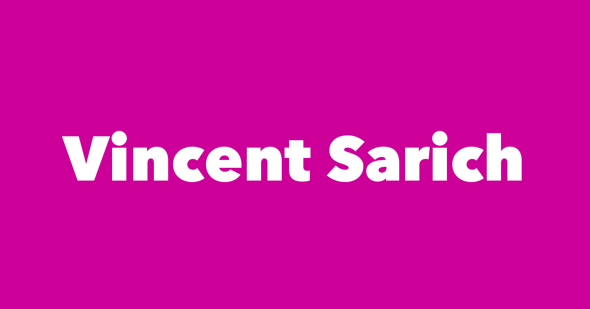 Vincent Sarich - Spouse, Children, Birthday & More
