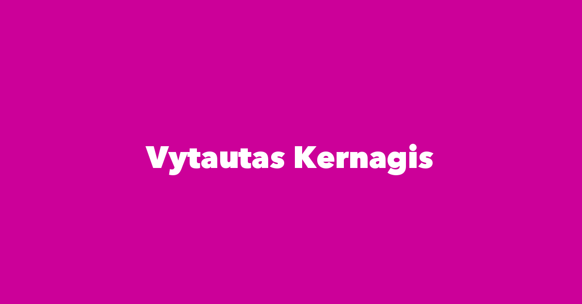 Vytautas Kernagis - Spouse, Children, Birthday & More