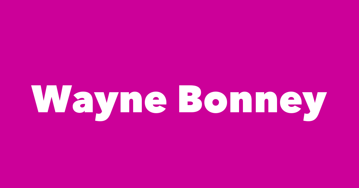 Wayne Bonney - Spouse, Children, Birthday & More